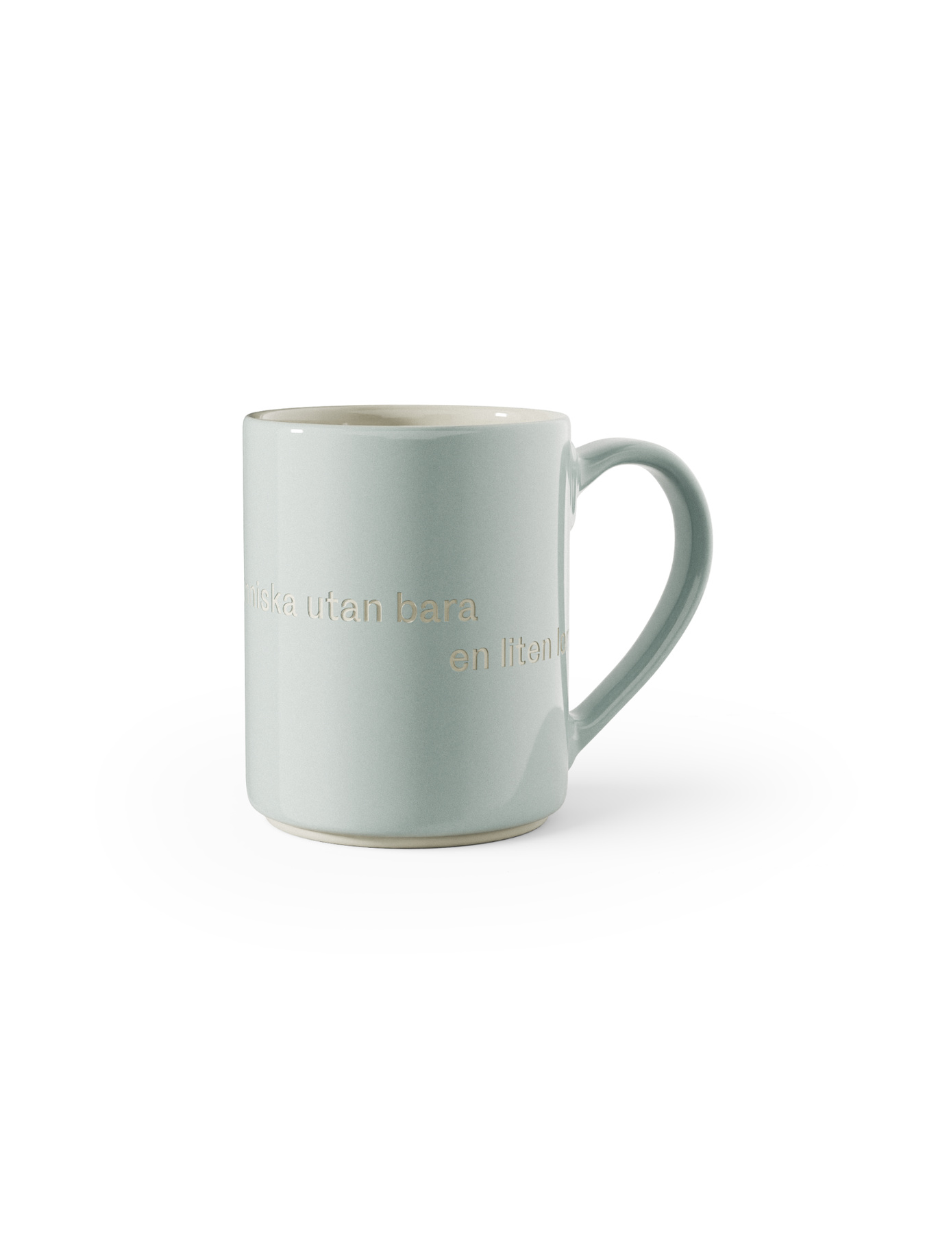 Buy Light Gray Stoneware Mug - Be a Real Person! - Astrid Lindgren