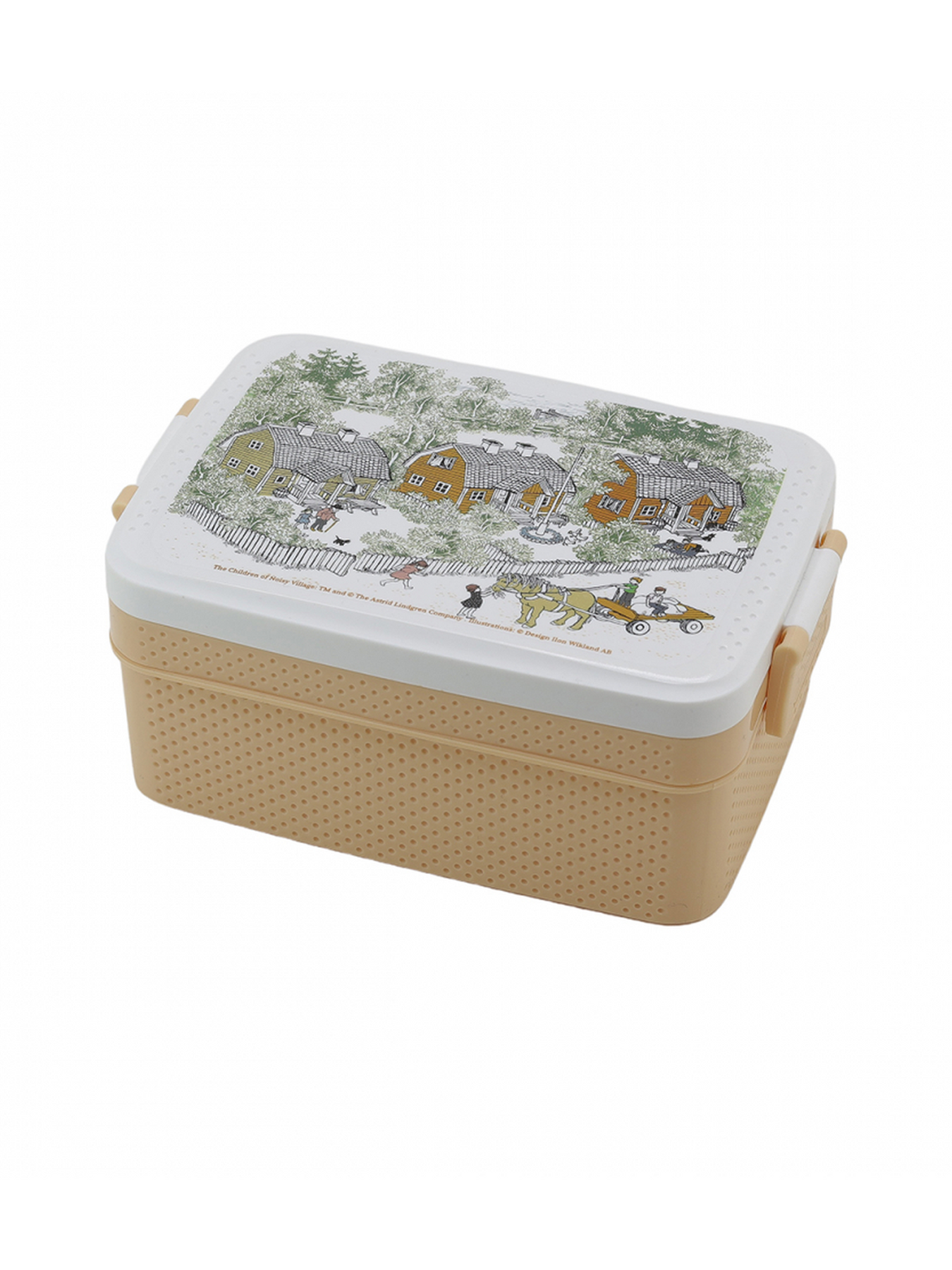 Buy practical lunchbox for kids in Bullerbyn, adjustable lid - Astrid ...