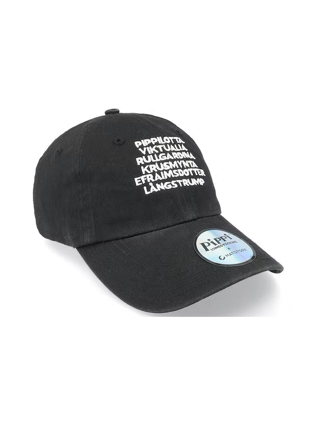 Buy Pippilotta Black Dad Cap 100% Cotton with Pippi Design - Astrid ...