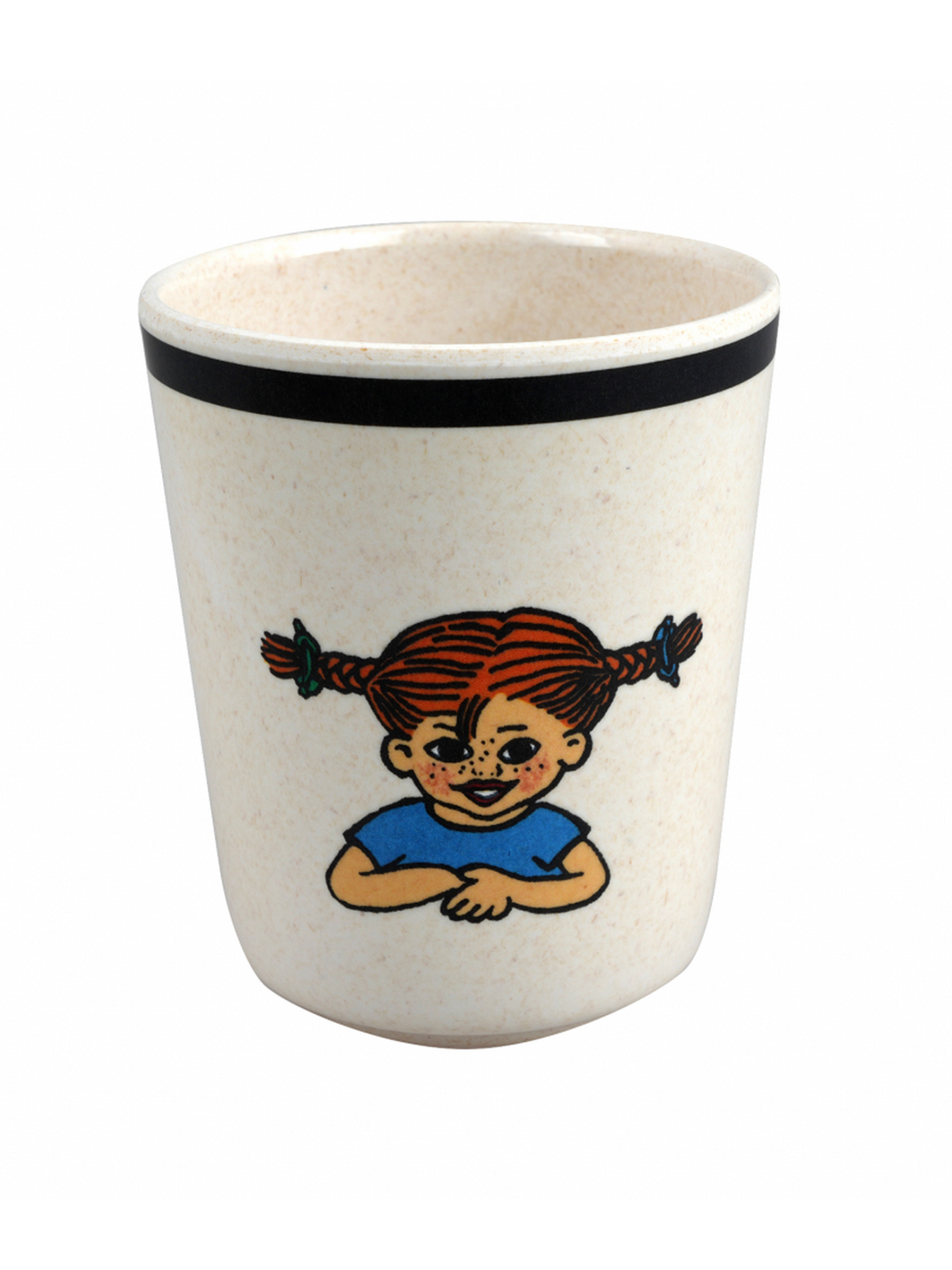 Köp Pippi Långstrump Melaminmugg - Vit 8 cm Mugg - Astrid Lindgren