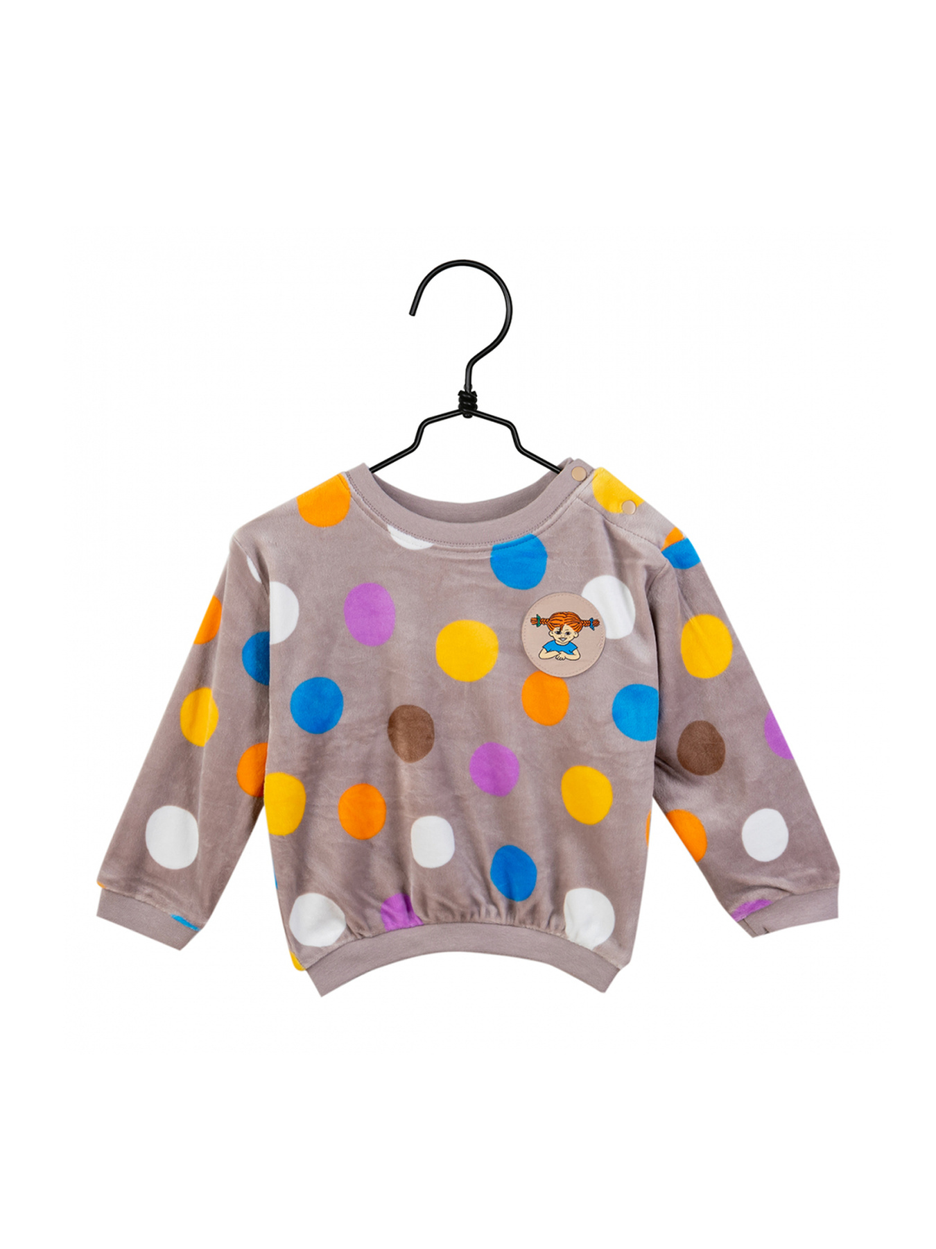 Buy Beige Long Sleeve Pippi Longstocking Baby Sweater in Velour ...