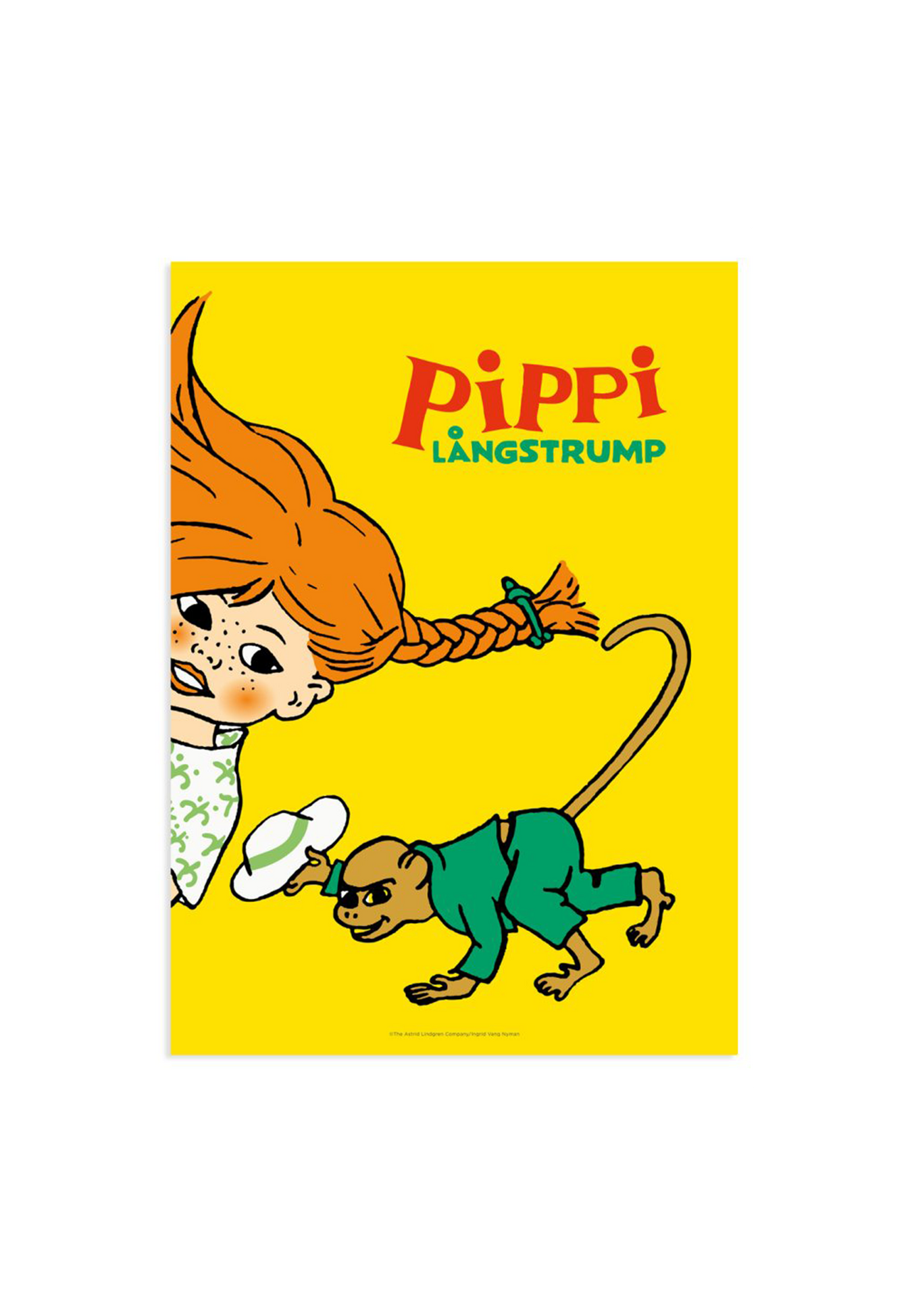 Köp Poster Pippi Långstrump och Herr Nilsson - 21x30 cm - Astrid Lindgren