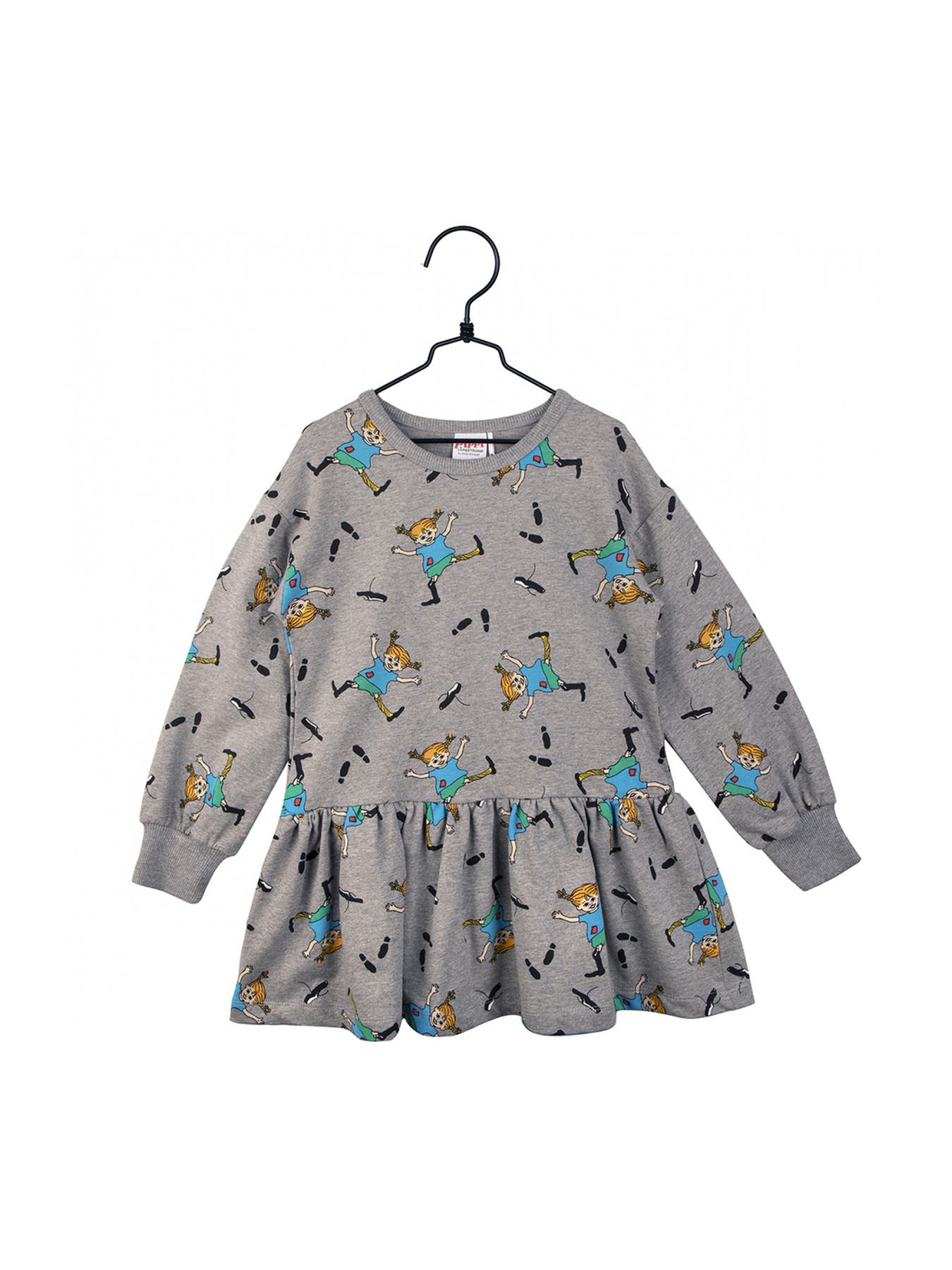 College-Kleid Pippi Langstrumpf - Grau - Astrid Lindgren