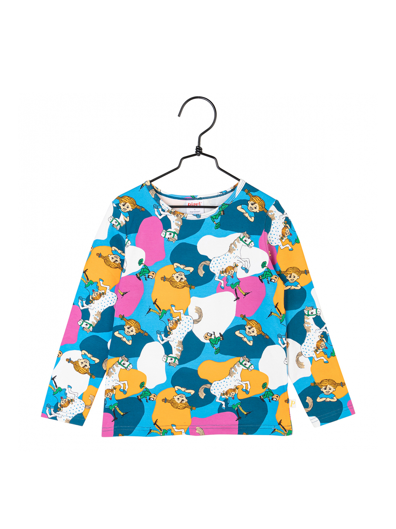 Buy Pippi Longstocking Sweater - Blue with Little Man & Mr. Nilsson ...