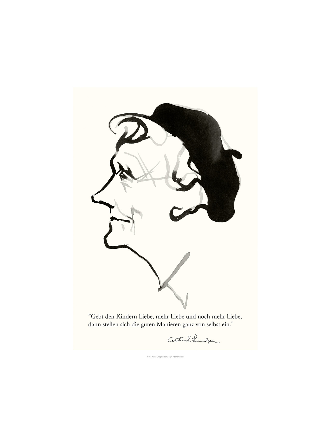 Buy Astrid Lindgren Poster 50x70 cm - German Design - Astrid Lindgren