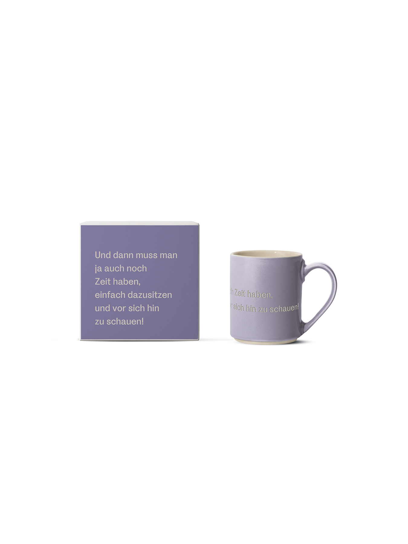 Buy Purple Quote Mug - Time for Inspiration & Reflection - Astrid Lindgren