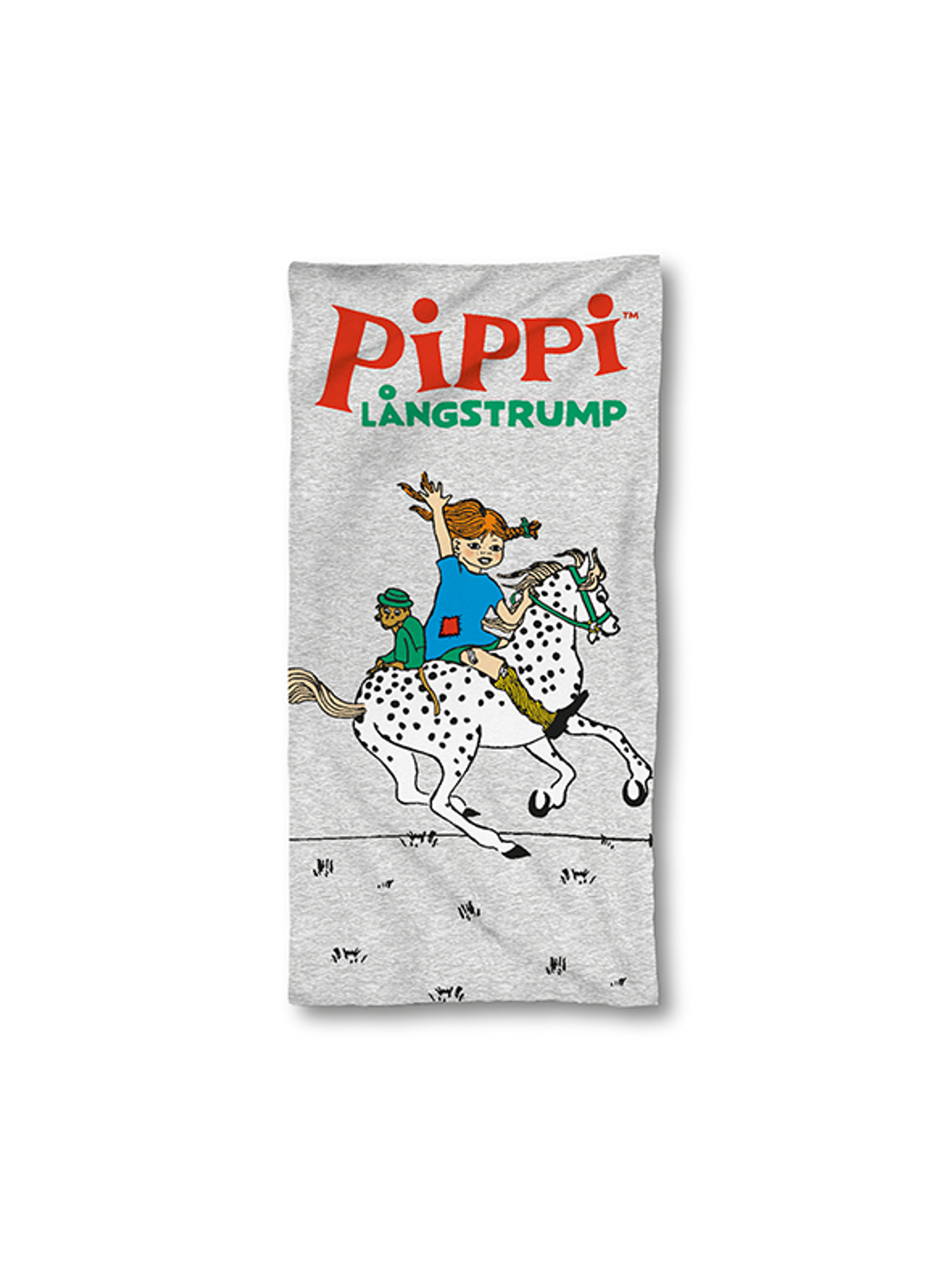 Buy Pippi Longstocking Gray Beach Towel 70x140 cm - Astrid Lindgren