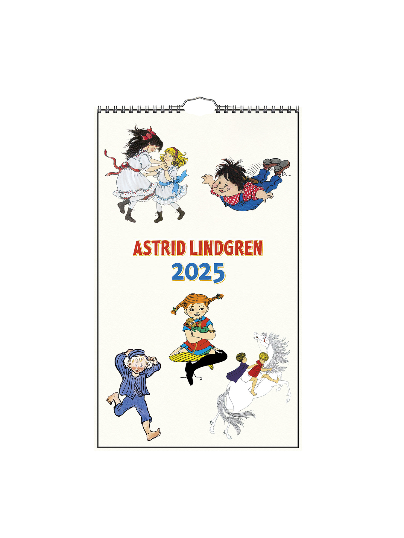 Buy Astrid Lindgren Wall Calendar 2025 - White 260x430 mm - Astrid Lindgren
