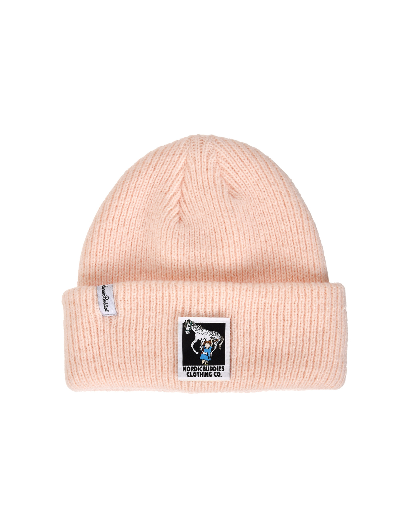 Buy Beanie Pippi Lifting Horse Motif Adults - Apricot - Astrid Lindgren