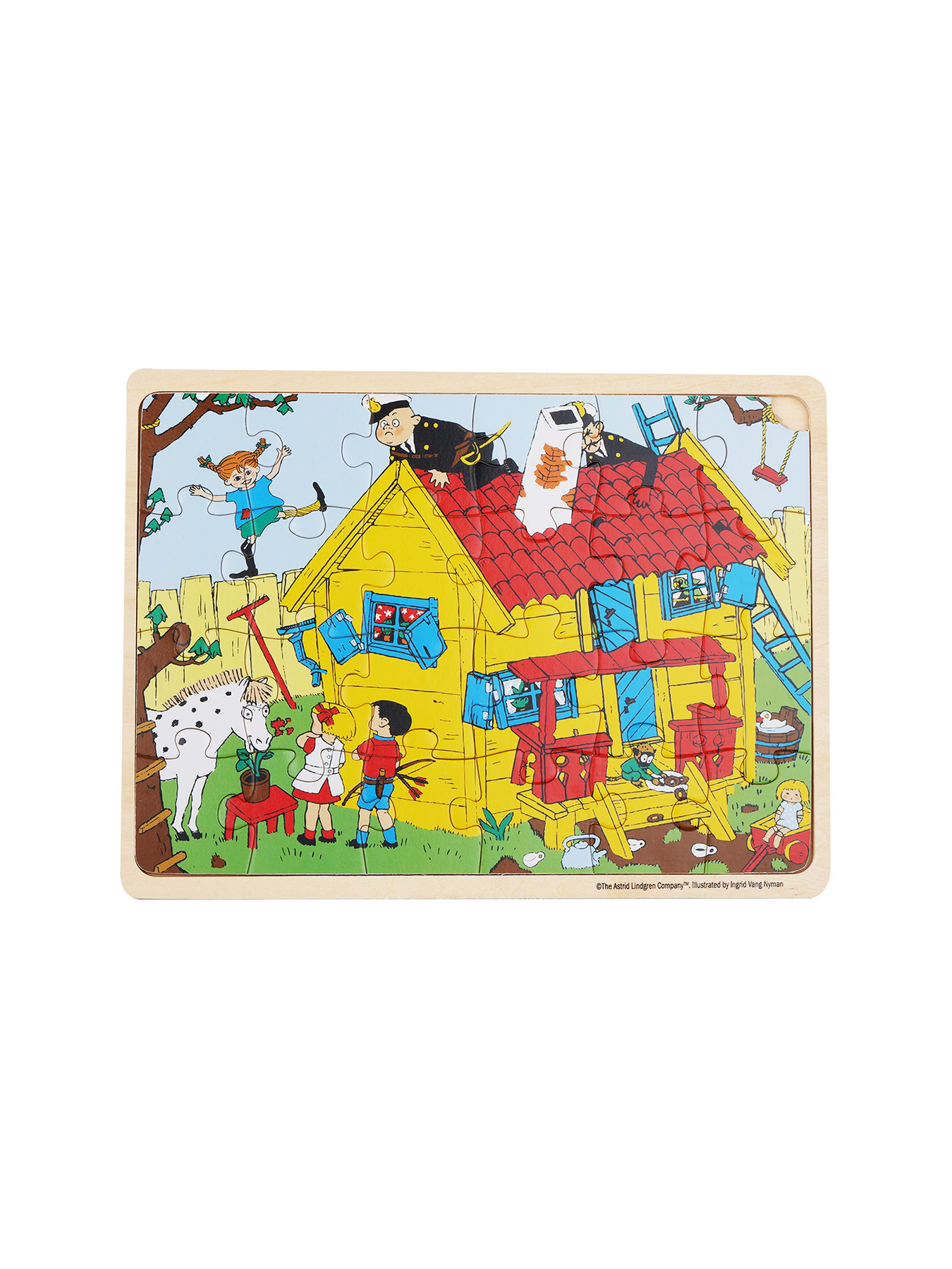Buy Pippi Longstocking frame puzzle - 24 pcs - Astrid Lindgren