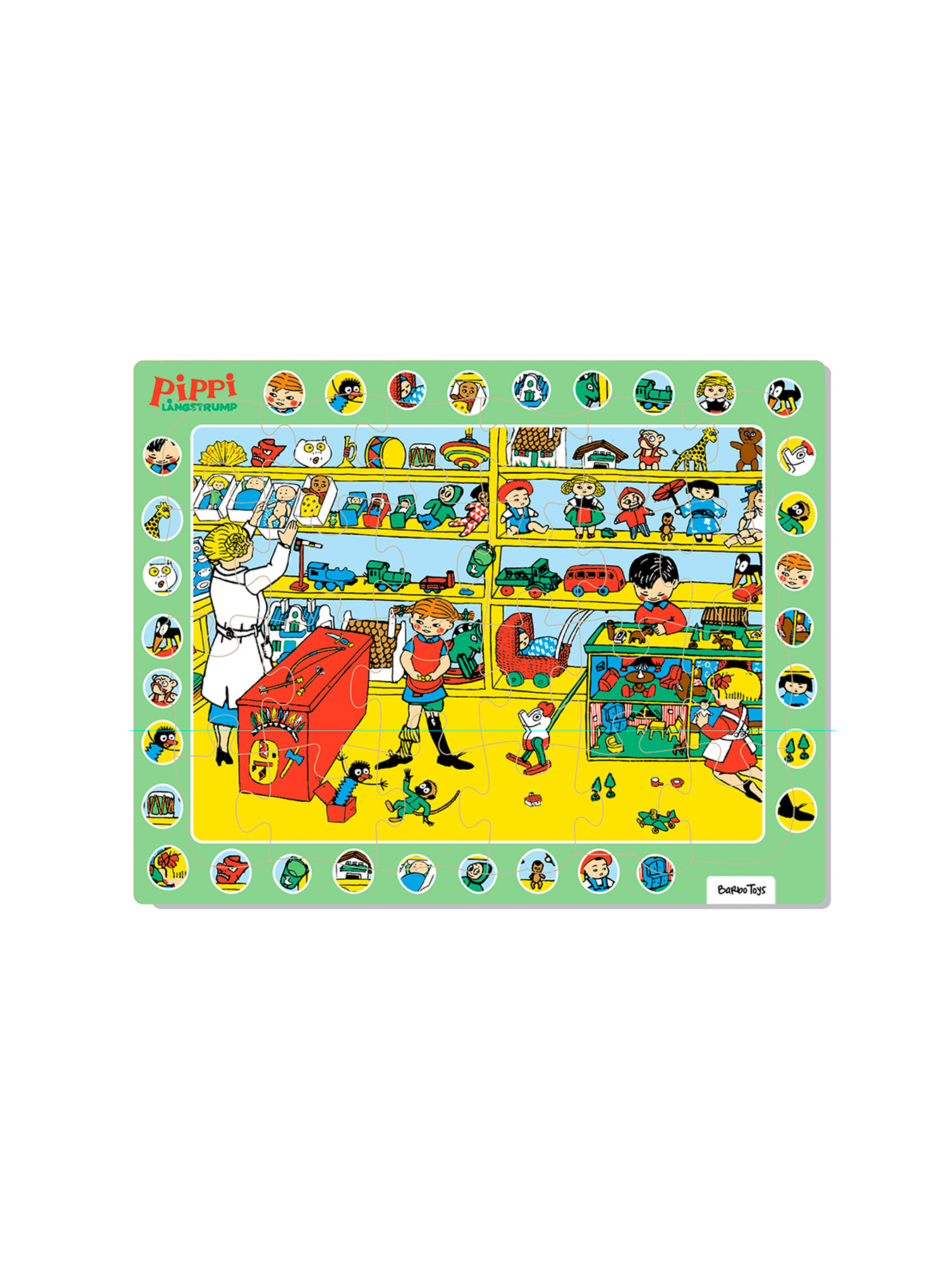 Buy Pippi Longstocking in the toy store puzzle - 24pcs - Astrid Lindgren