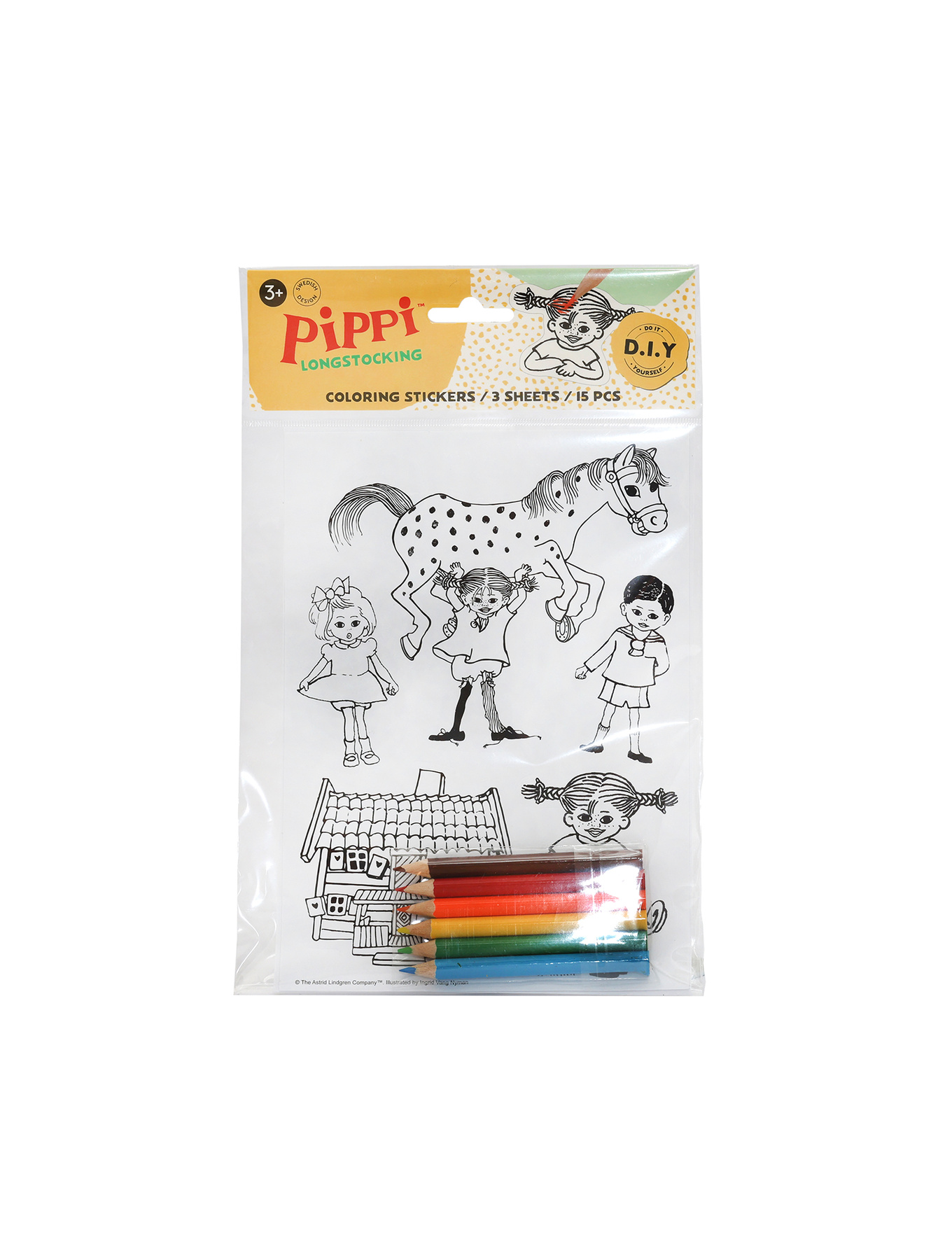 Buy Pippi and Friends DIY Colouring Sticker Set - Astrid Lindgren