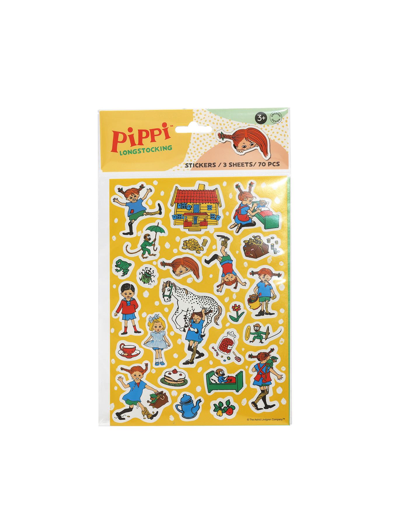 Buy Stickers with Pippi and Friends - 70 Pieces - Astrid Lindgren