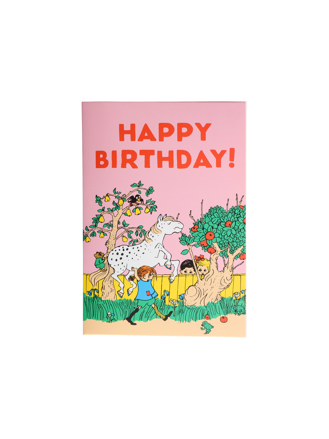 Buy Pippi Longstocking Birthday card - Happy Birthday - Astrid Lindgren