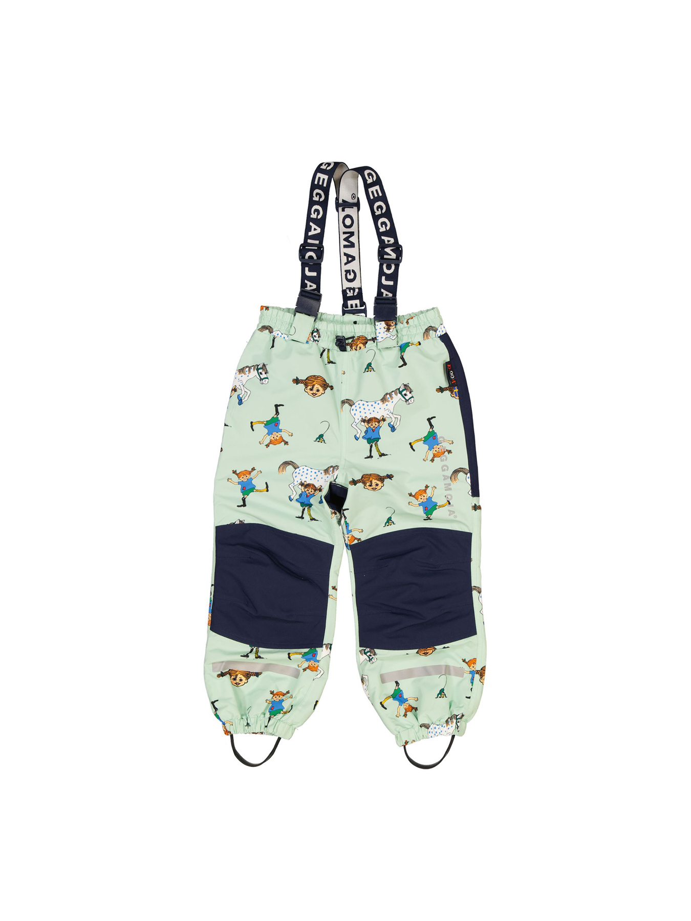 Buy Shell Pants Pippi Print from Geggamoja - Mint - Astrid Lindgren