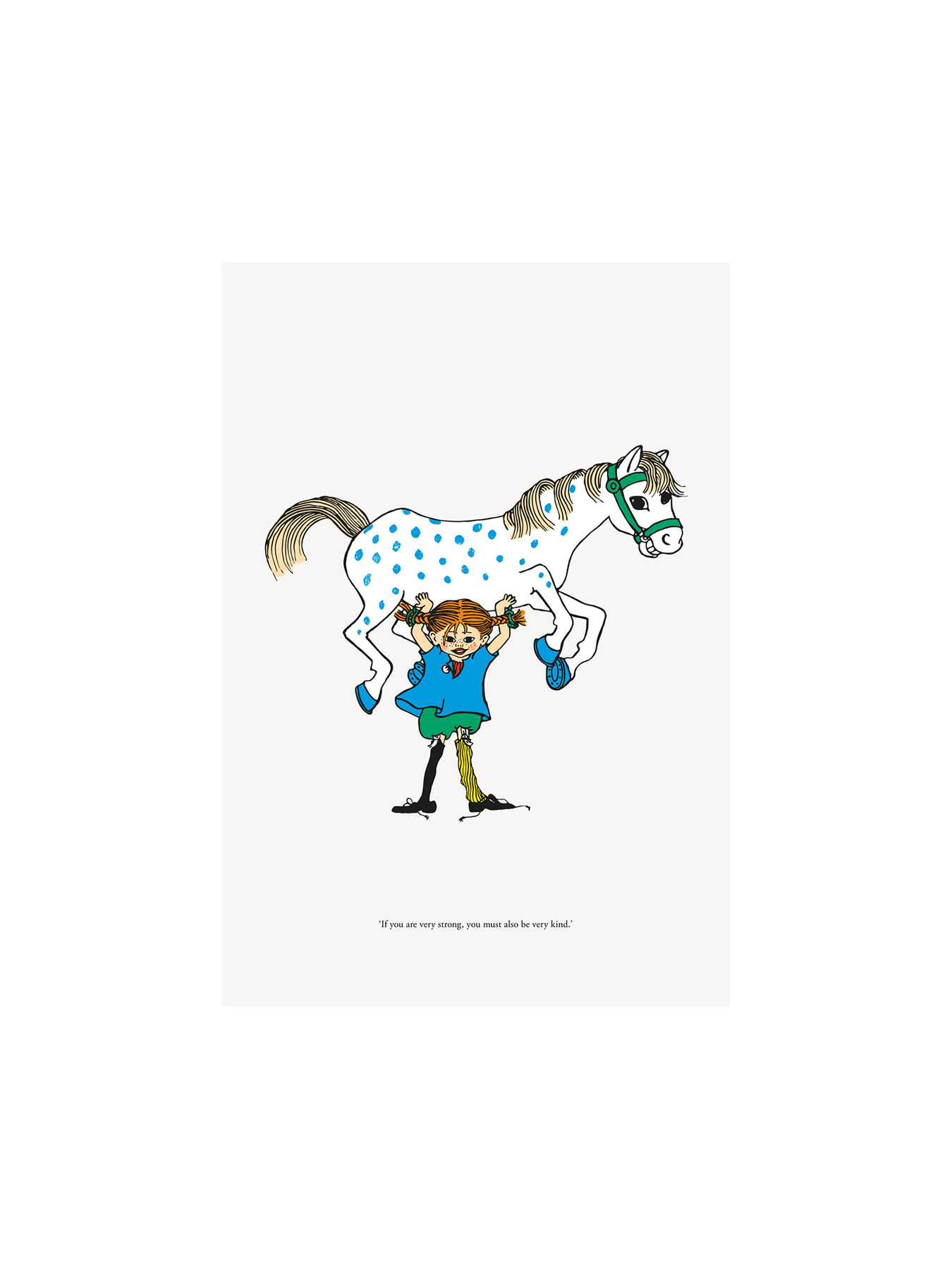 Kaufe Pippi Langstrumpf Poster "Stark" - 30 x 40 cm - Astrid Lindgren