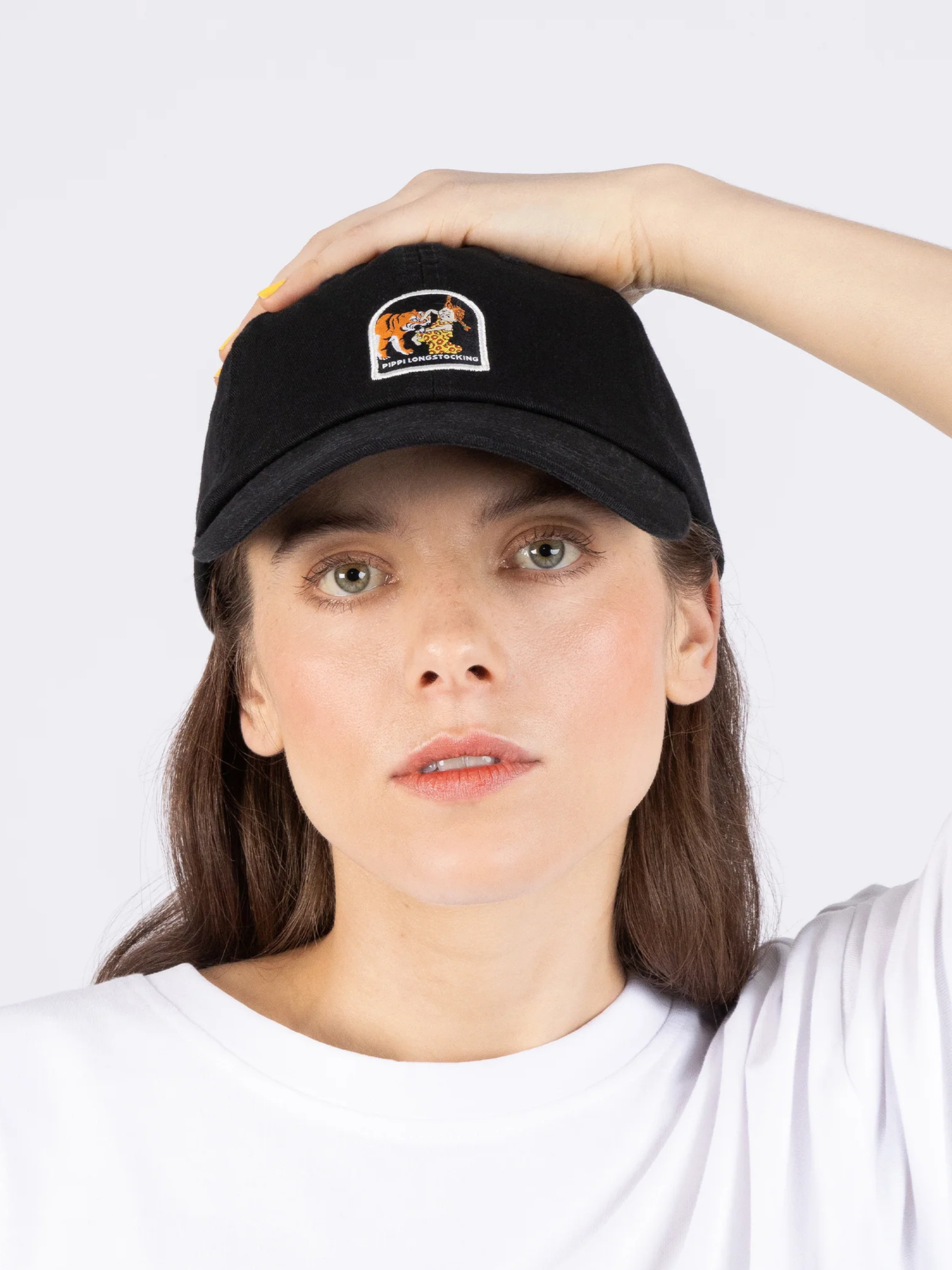 Buy Dad cap Pippi and the tiger - Black - Astrid Lindgren