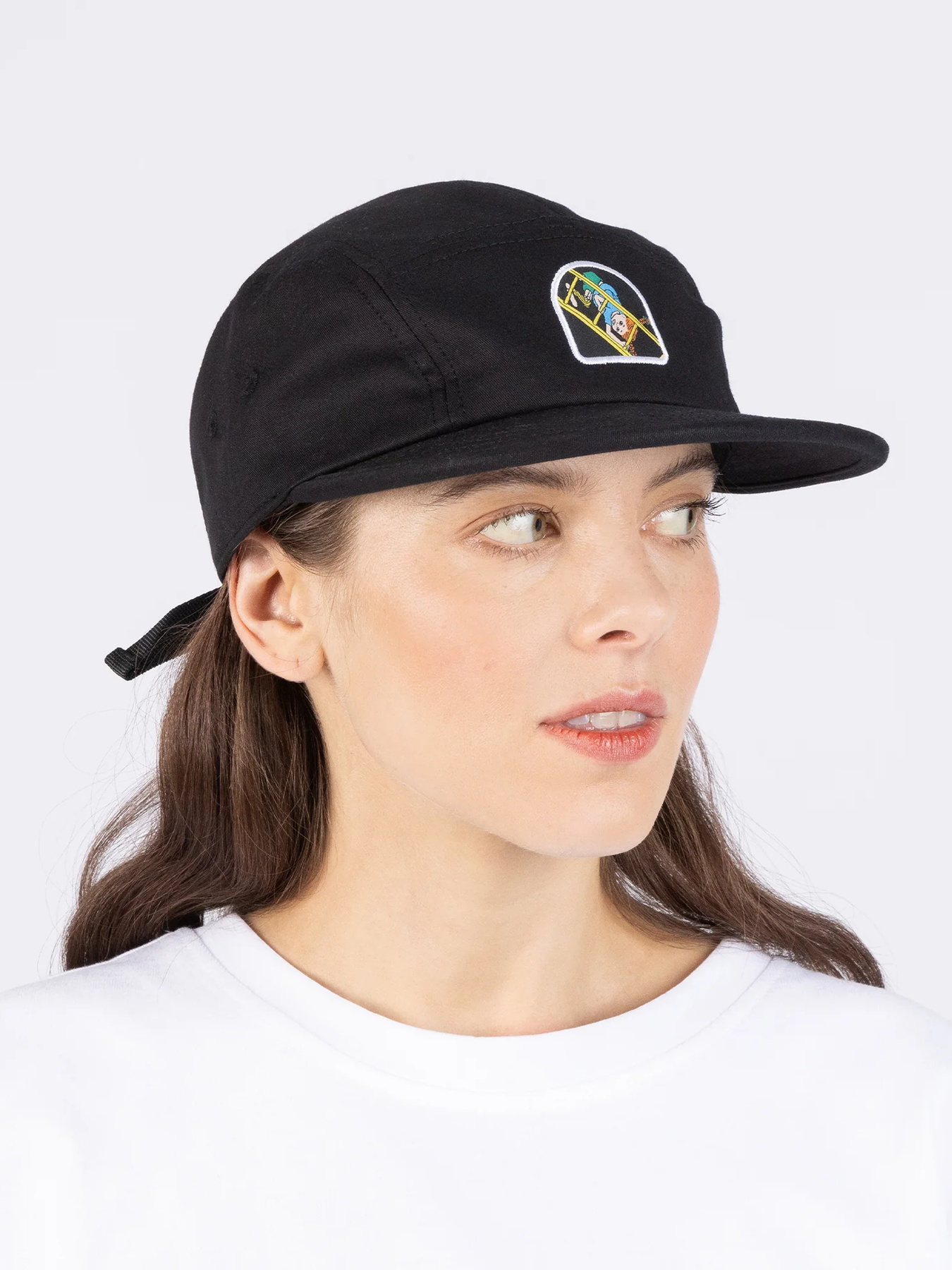 Buy 5-panel cap Pippi and the ladder - black - Astrid Lindgren