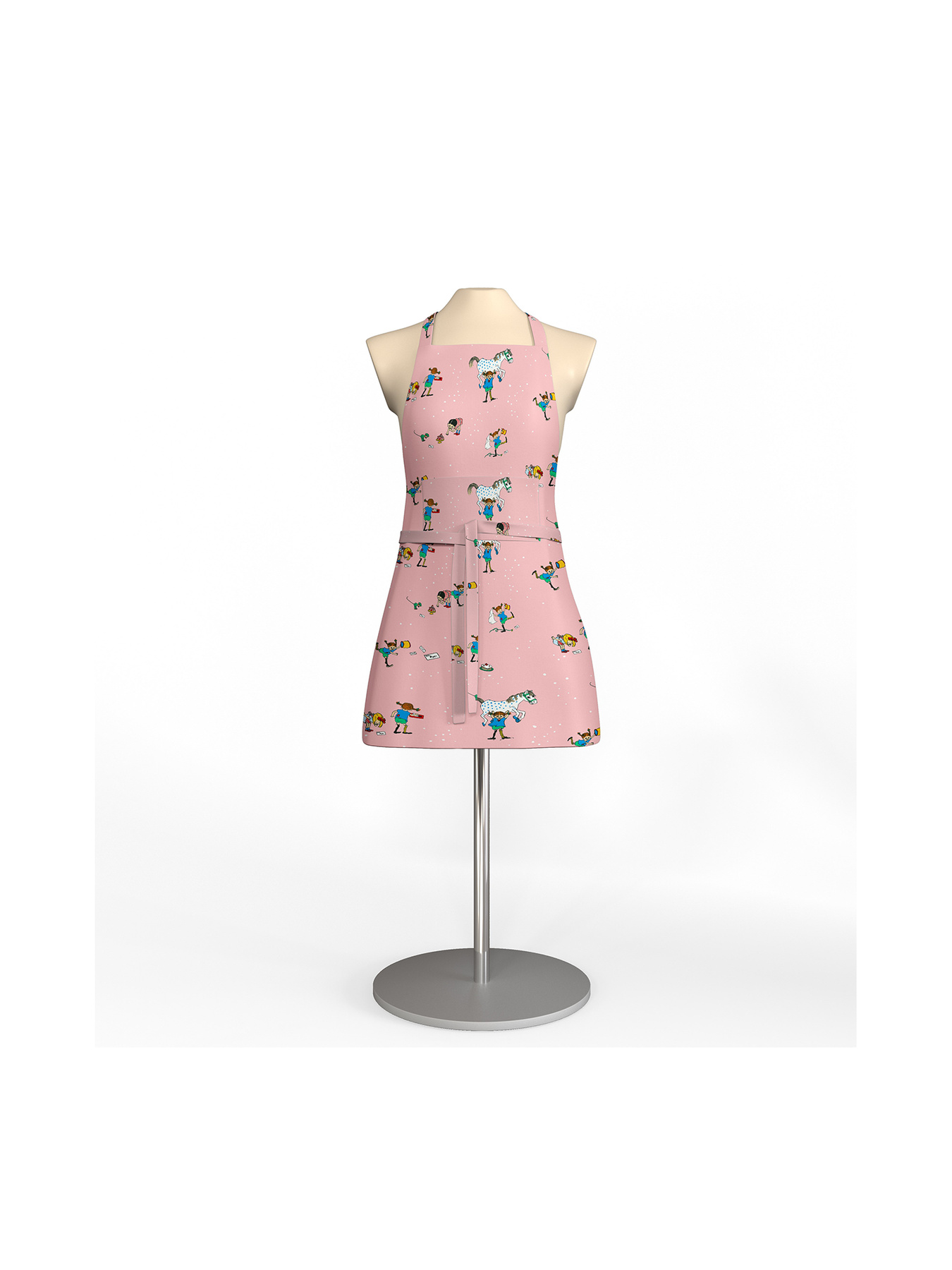 Buy Apron Pippi Longstocking with friends pink - Adult - Astrid Lindgren