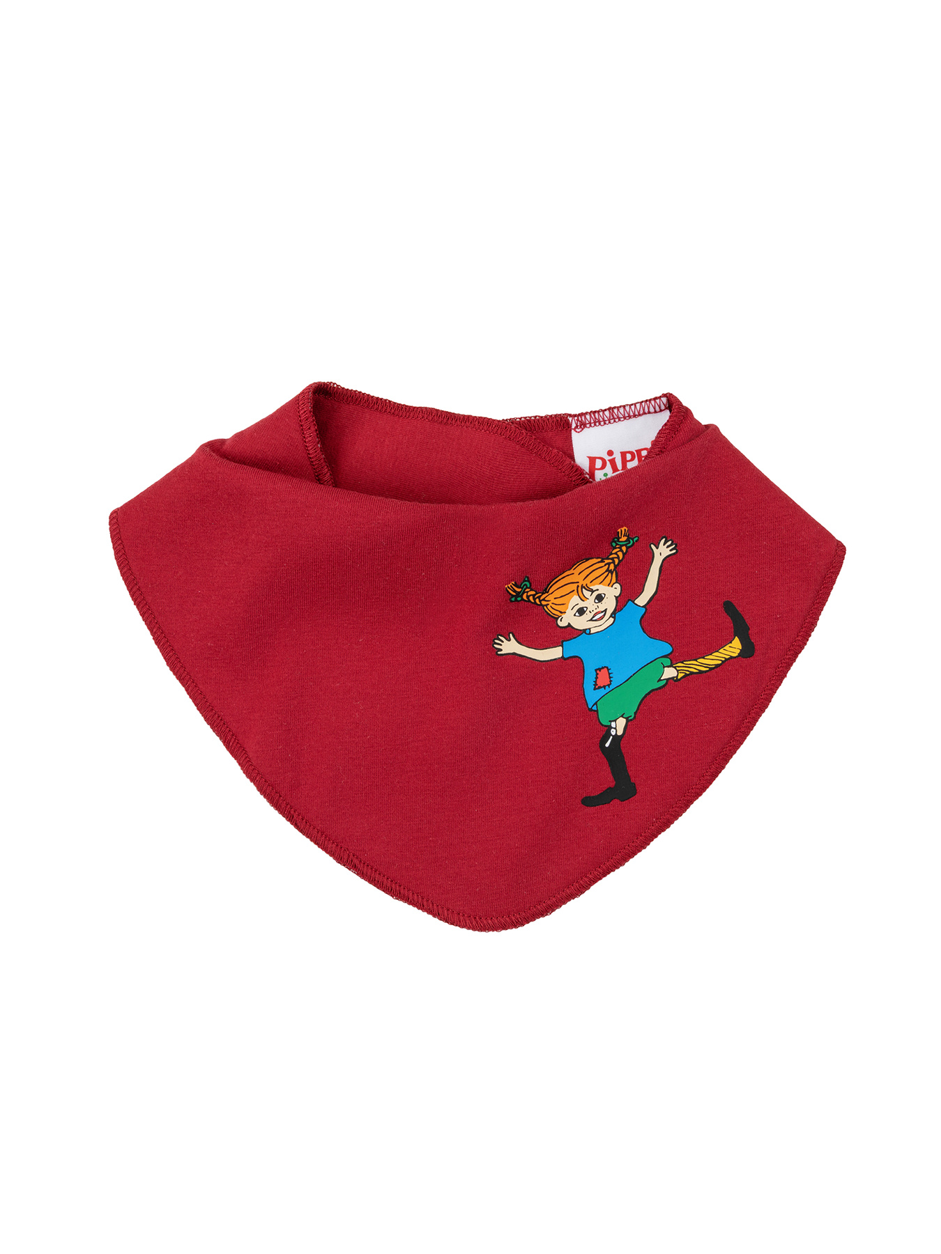 Buy Pippi Longstocking bib - red - Astrid Lindgren