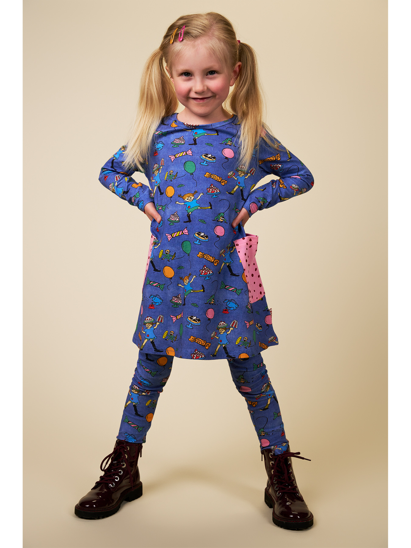 Buy Pippi Longstocking dress - Denimblue - Astrid Lindgren