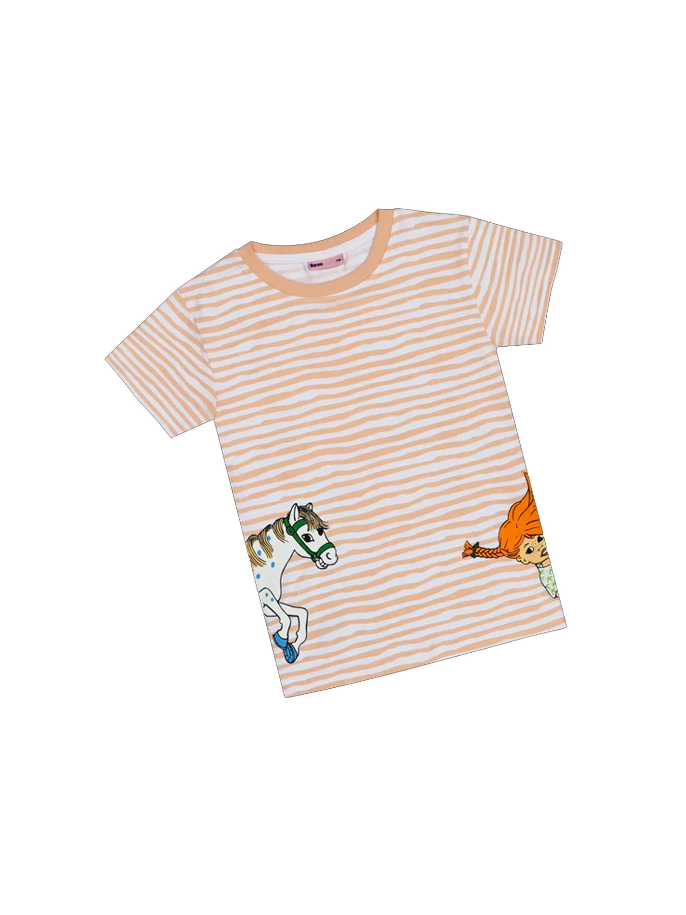 Buy Pippi Longstocking T-shirt stripes - Orange/White - Astrid Lindgren