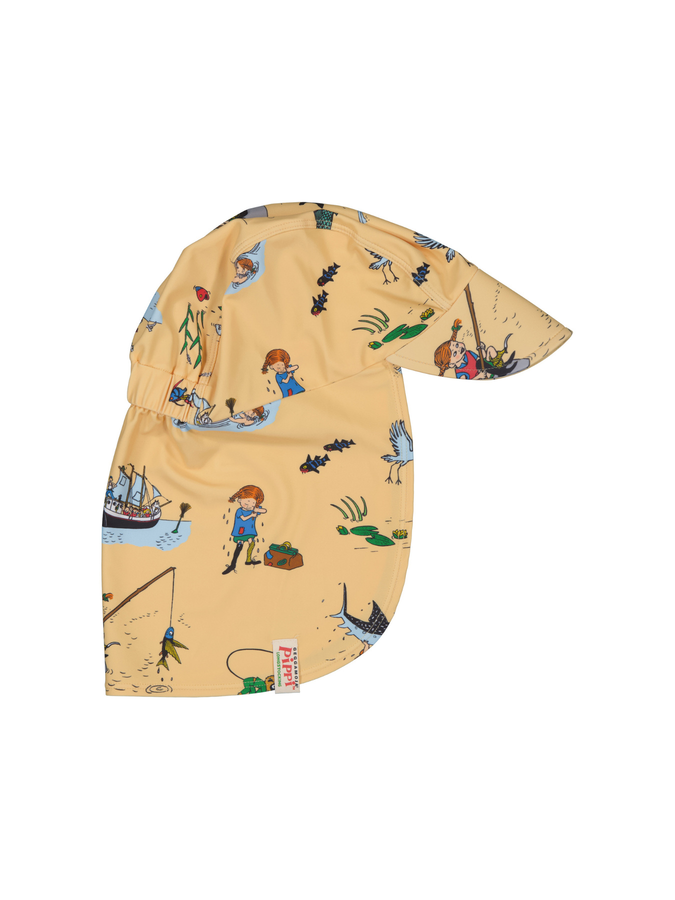 Kaufe UV-Schirmmütze mit Nackenschutz Pippi Langstrumpf – Gelb - Astrid ...