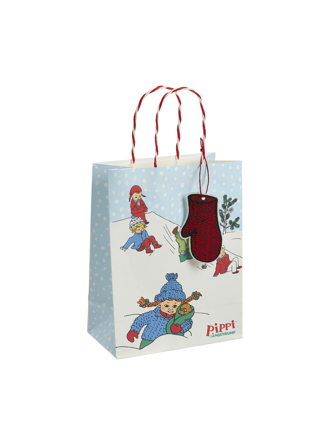 Buy Gift bag Pippi Longstocking, medium - Light blue - Astrid Lindgren