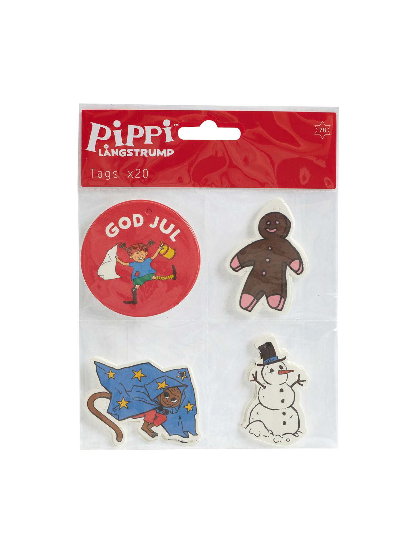 Buy Gift tags Pippi Longstocking - Christmas - Astrid Lindgren