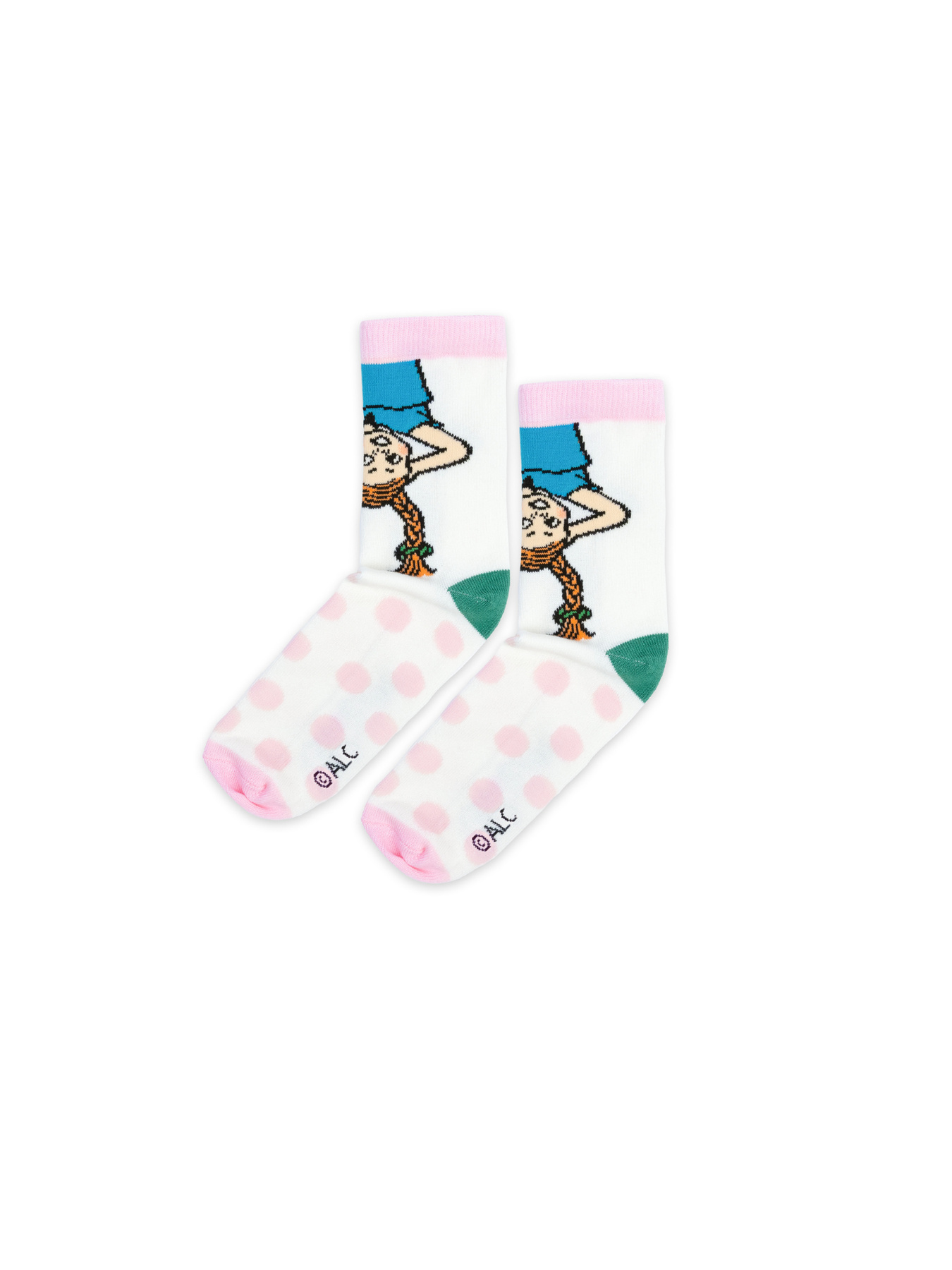 Buy Pippi Longstocking socks - White - Astrid Lindgren