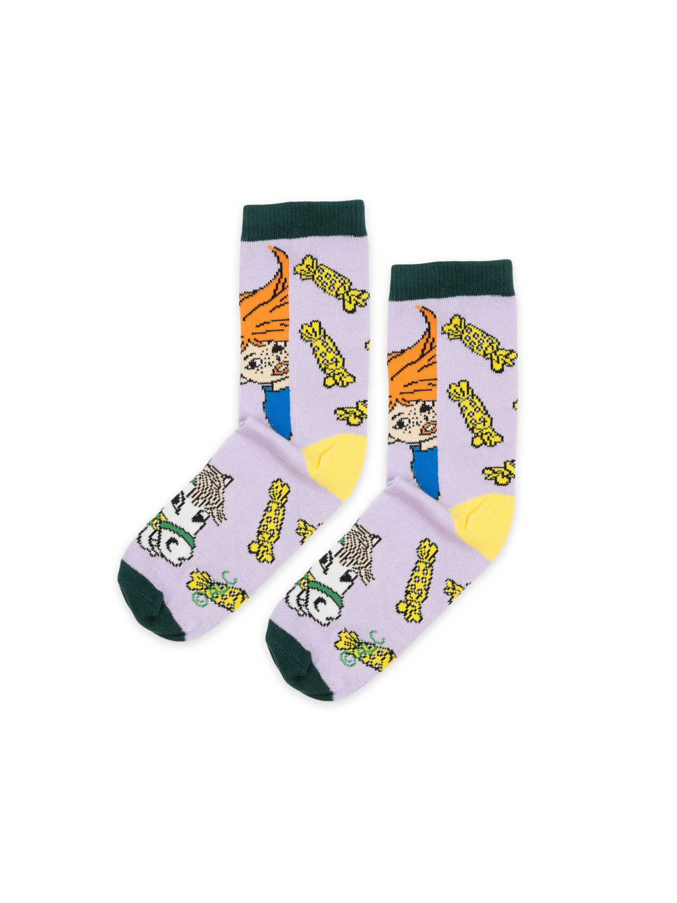Buy Pippi Longstocking socks - Purple - Astrid Lindgren