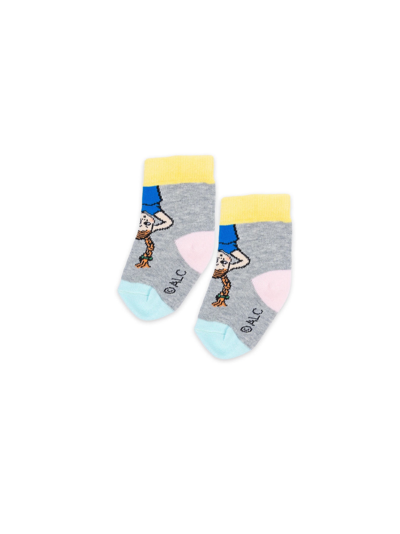 Buy Pippi Longstocking baby socks - Grey - Astrid Lindgren