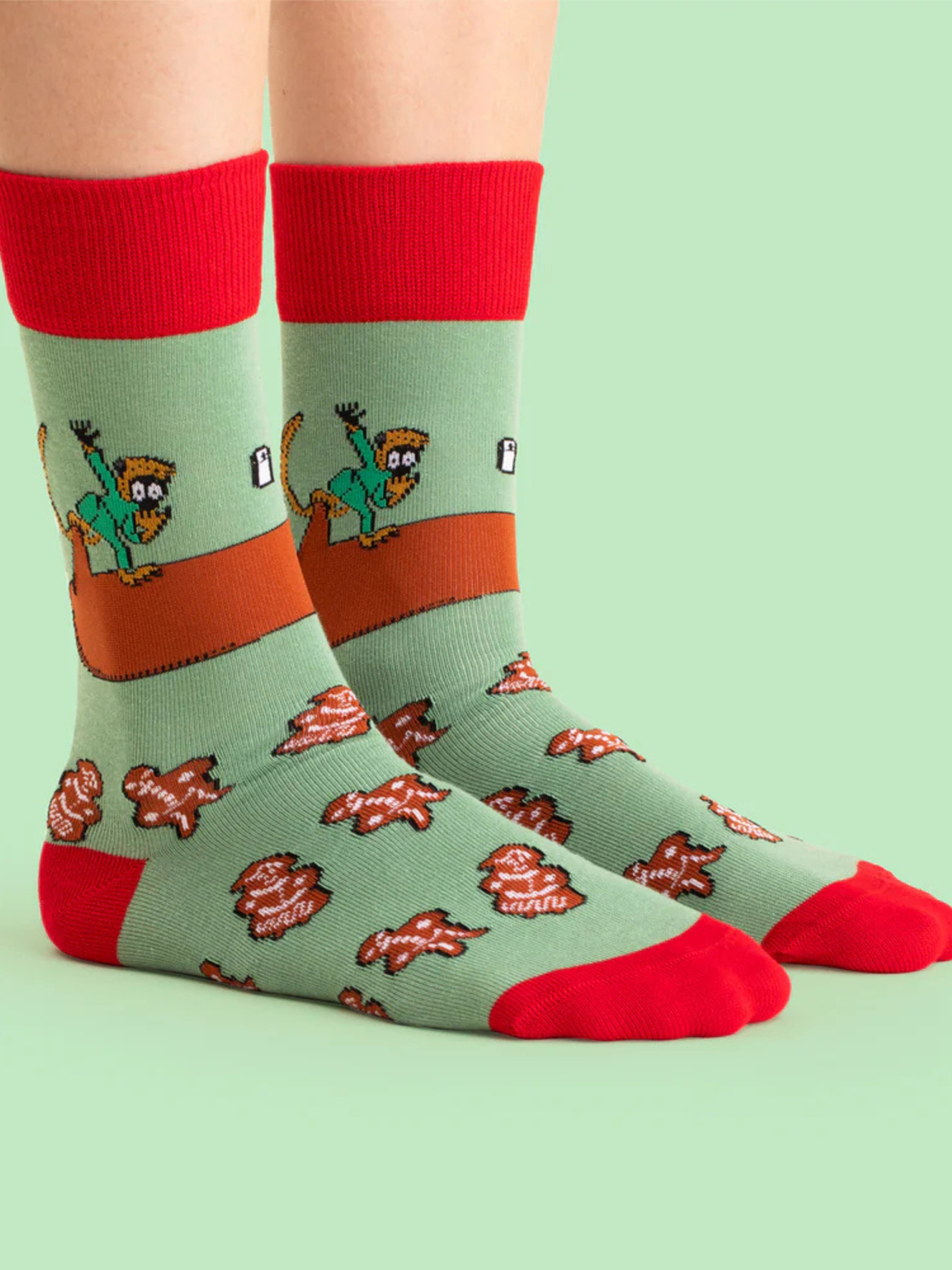 Buy Pippi Longstocking gingerbread socks - Green - Astrid Lindgren