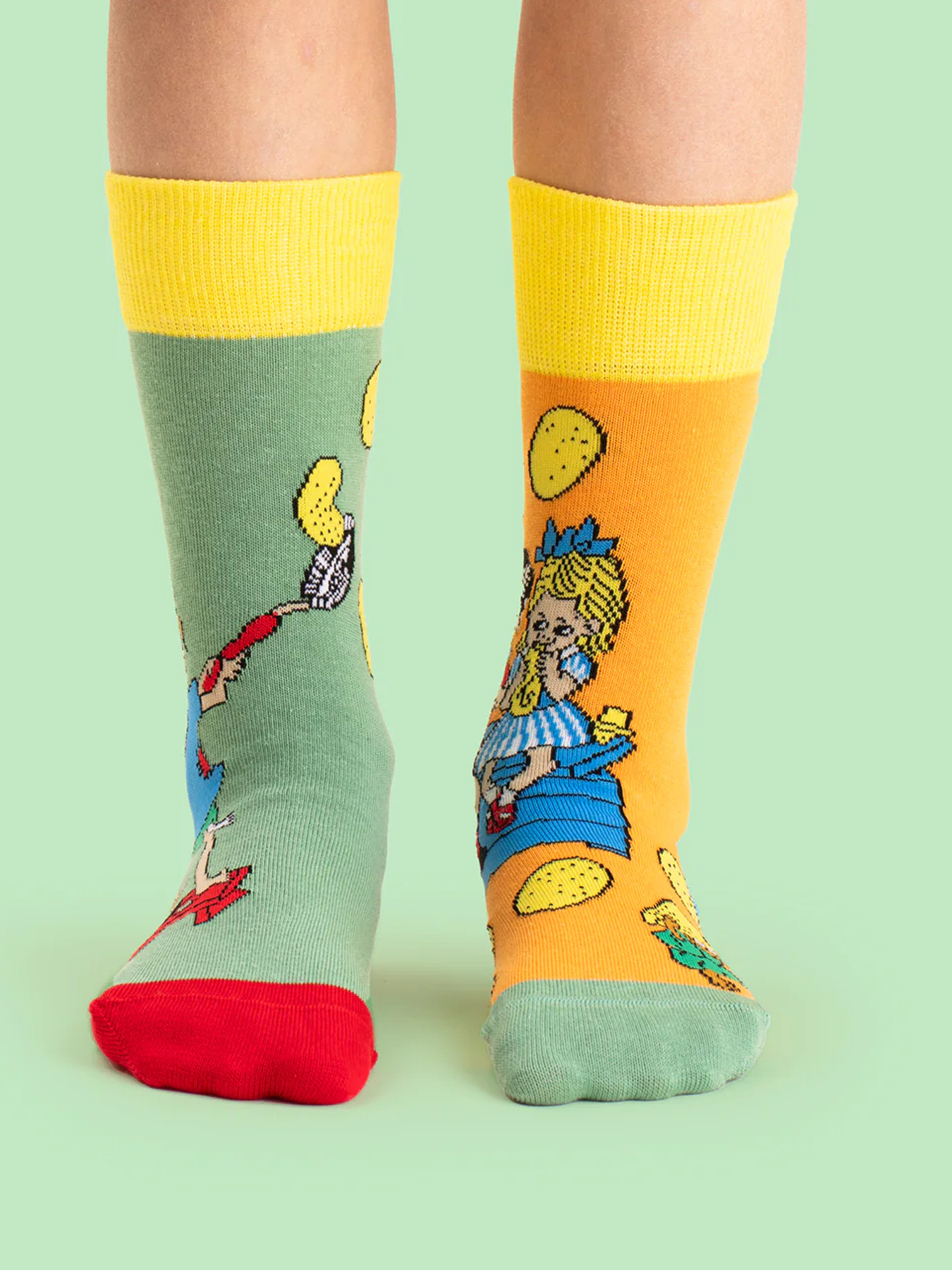Buy Socks Pippi Longstocking baking pancakes - Multi - Astrid Lindgren