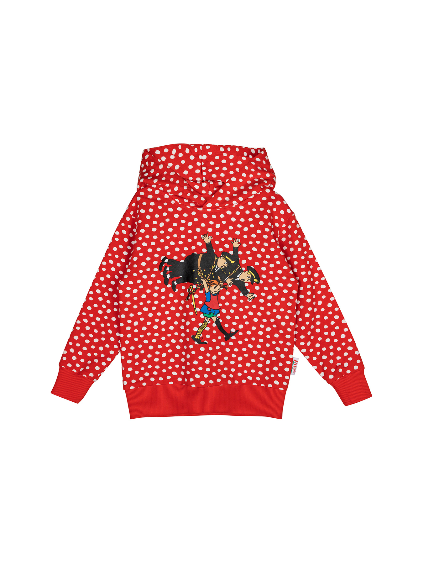 Buy Speckled hoodie Pippi Longstocking - Red - Astrid Lindgren