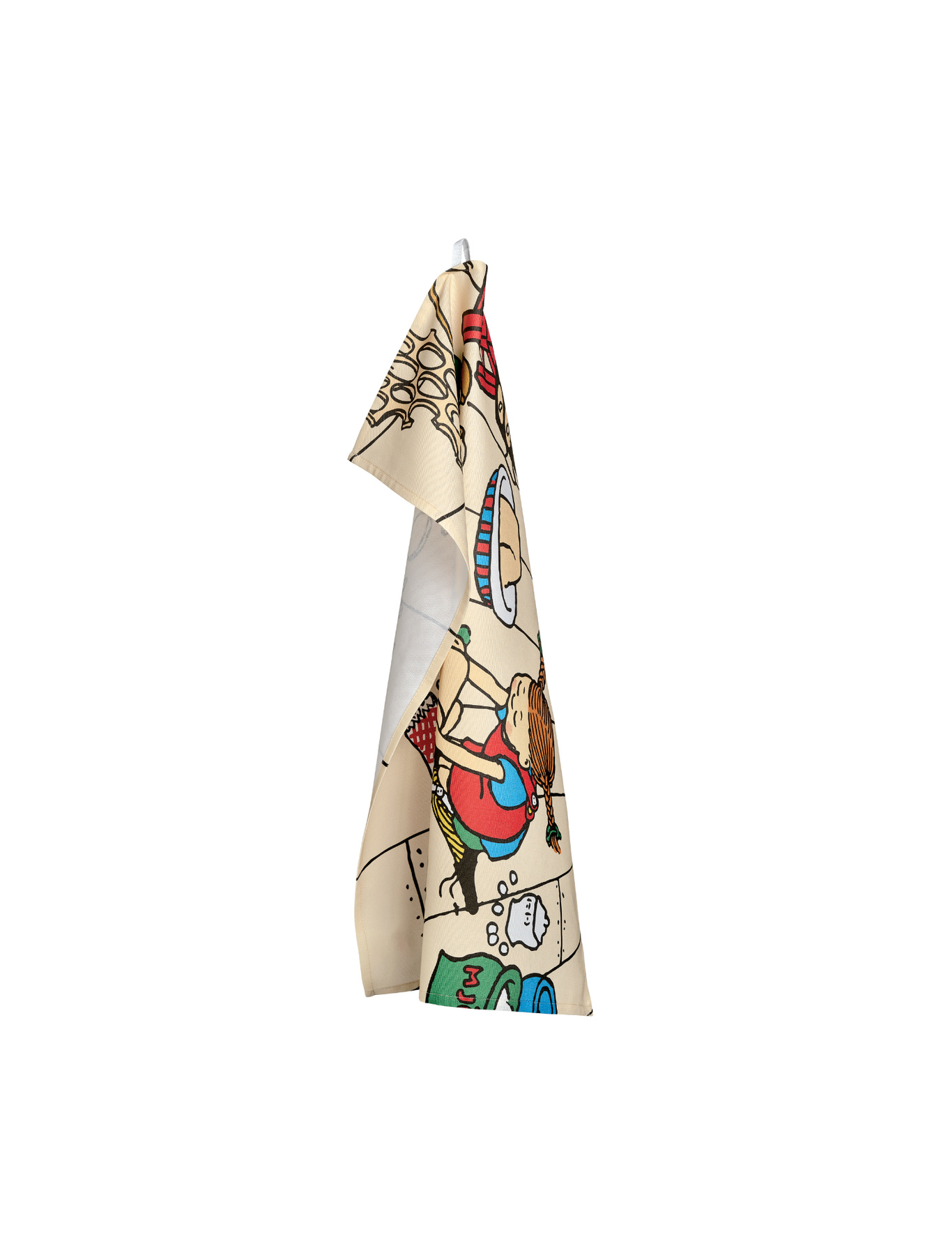 Köp Kökshandduk Pippi Långstrump Bakar 50 x 70 cm - Beige - Astrid Lindgren