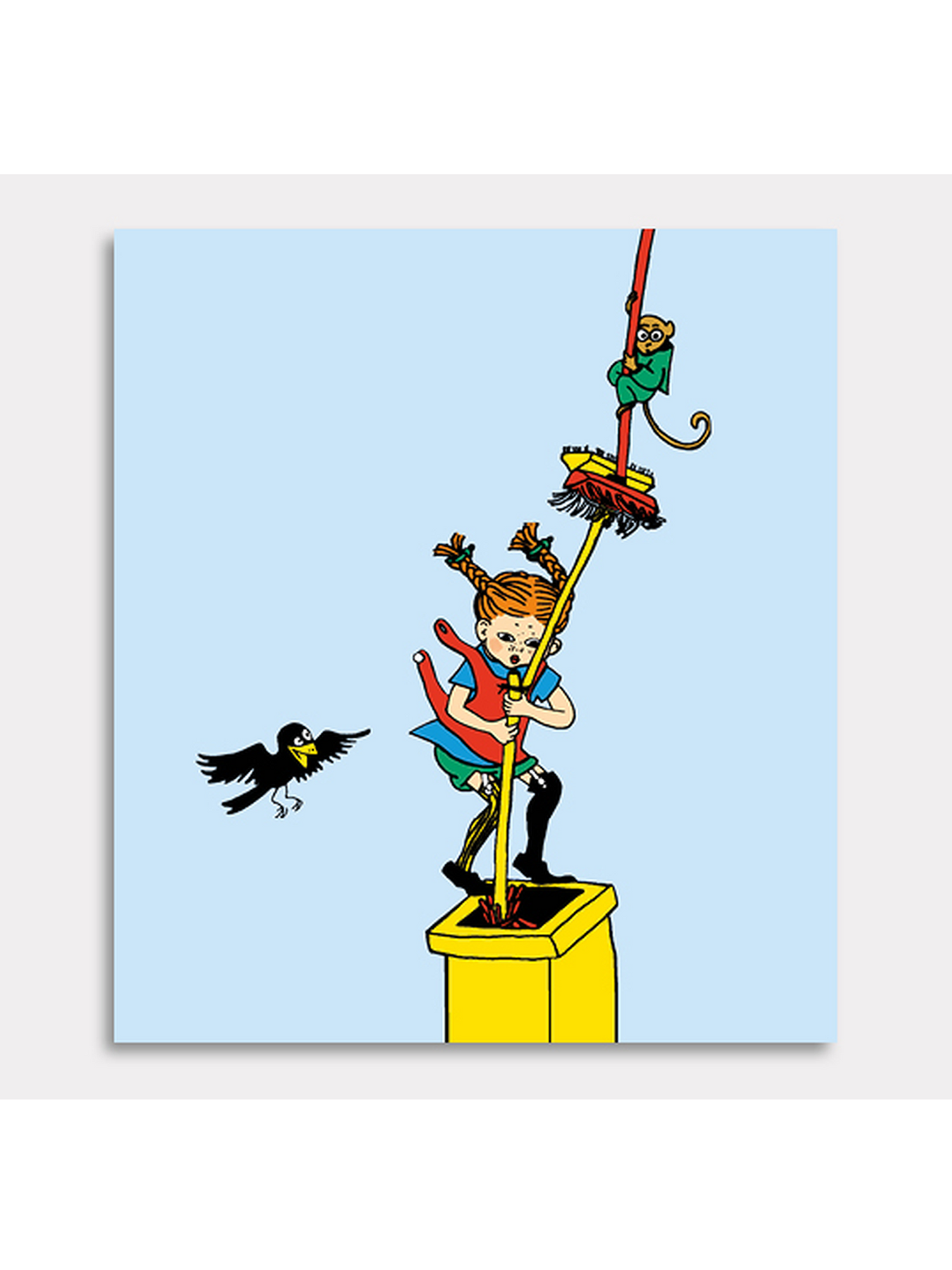 Buy Pippi Sotare Canvas Art 40x45 cm - Ready to Hang - Astrid Lindgren