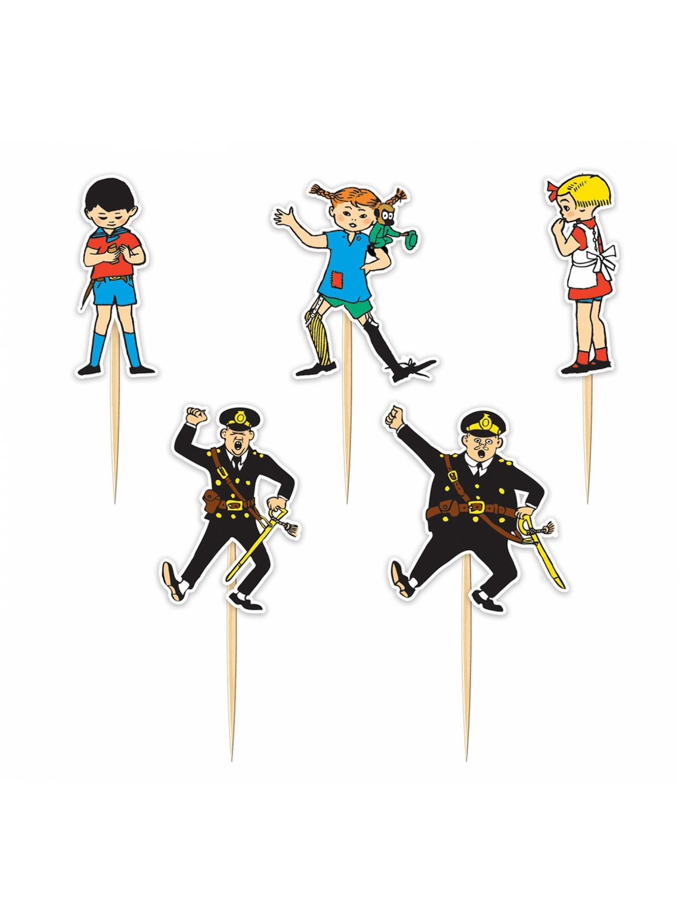 Buy Pippi Longstocking Party Picks 10-Pack for Cakes - Astrid Lindgren